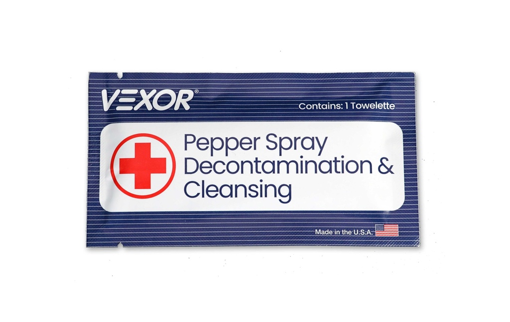 VEXOR® Pepper Spray First Aid Wipes | Zarc International